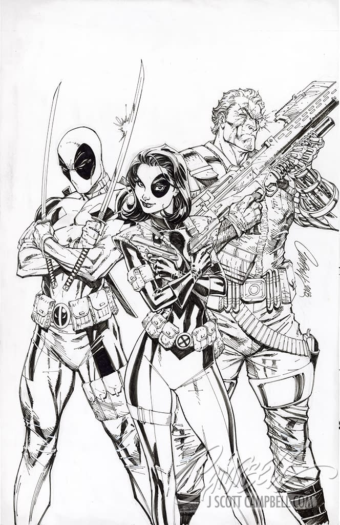 J. Scott Campbell Original Artwork Exhibit at Metropolis Gallery