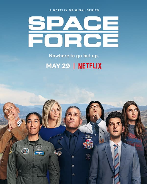 Space Force Preview: For General Naird, There's Nowhere to Go But Up
