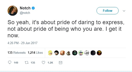 Minecraft's Creator Makes More Terrible Tweets, Then Publicly Backpedals