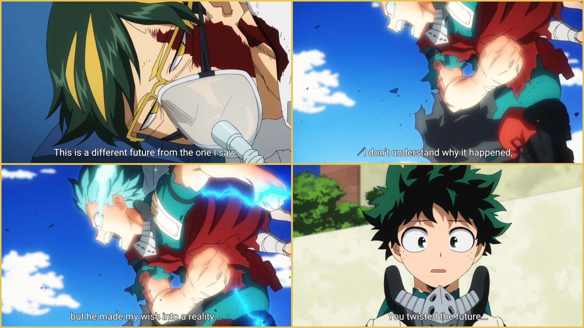 "My Hero Academia" S04 "Bright Future" Stuck Hero Landing [Review]
