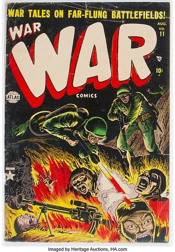 Russ Heath's Early 1950s Marvel/Atlas War Comics, Up for Auction