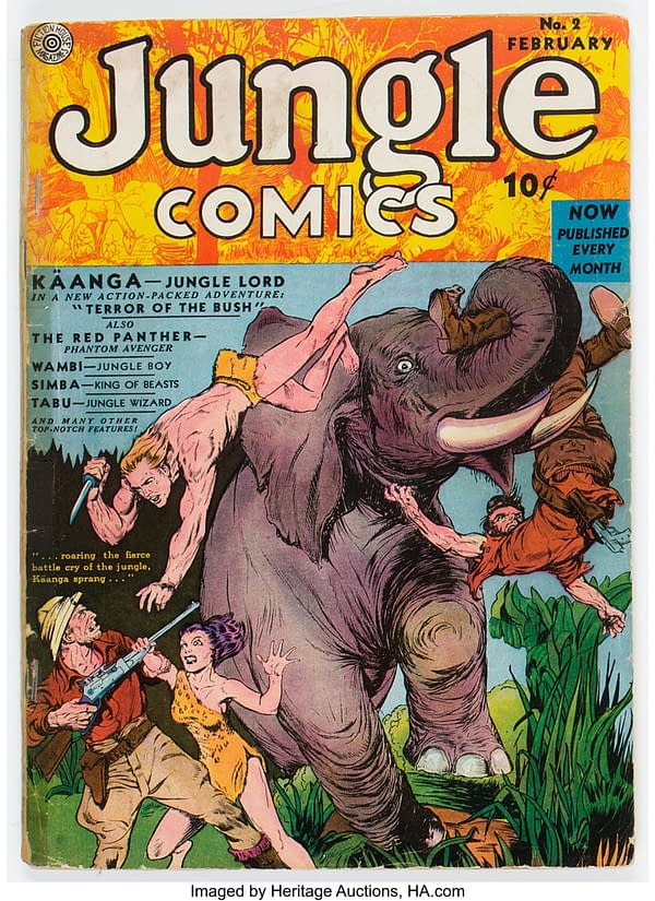 The Debut of Fletcher Hanks' Fantomah in Jungle Comics #2, at Auction
