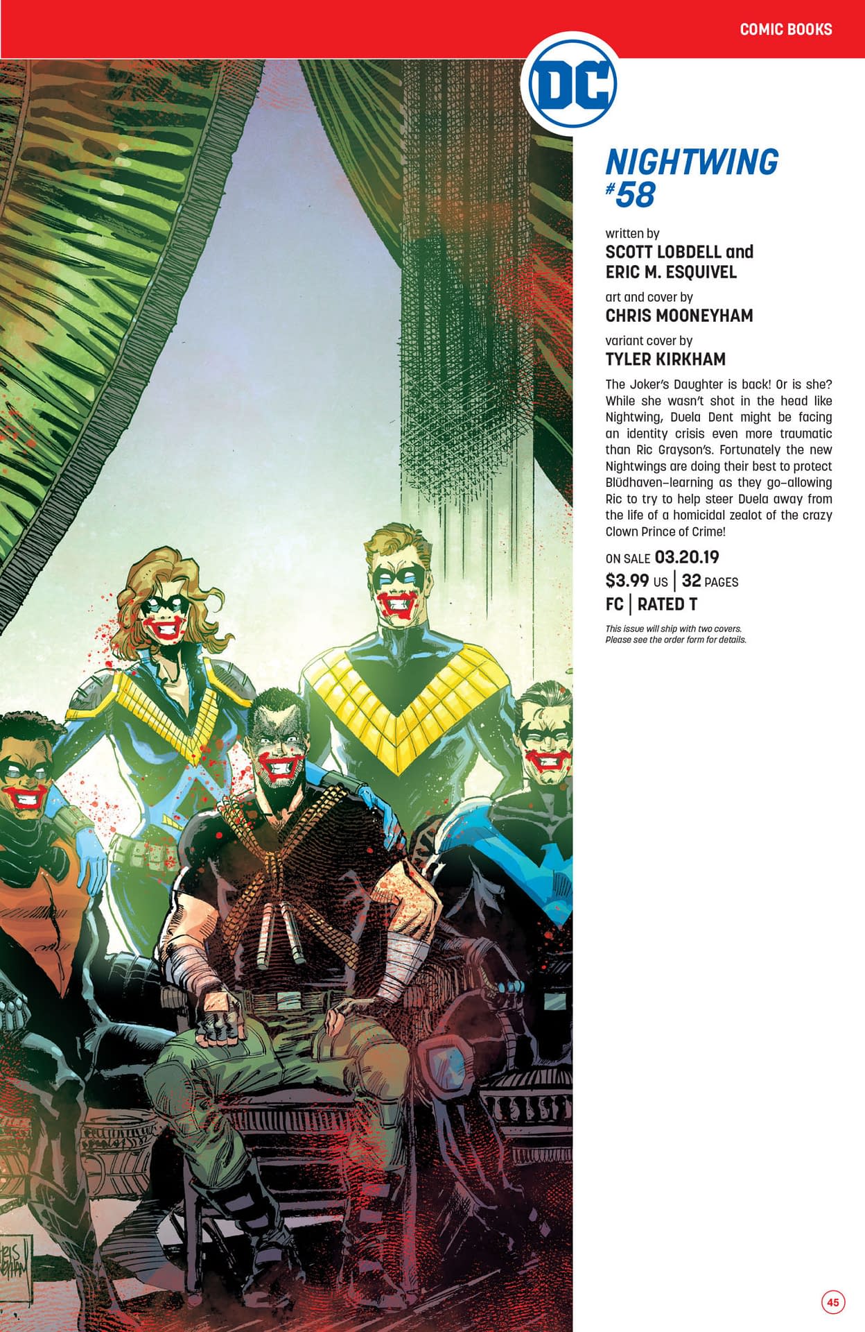 As Expected, Eric Esquivel Dropped by DC Comics From Nightwing