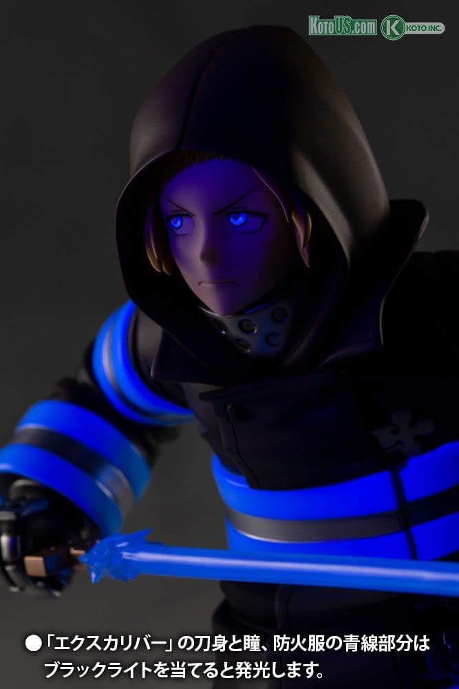 Fire Force Arthur Boyle Brings the Heat and Excalibur to Kotobukiya