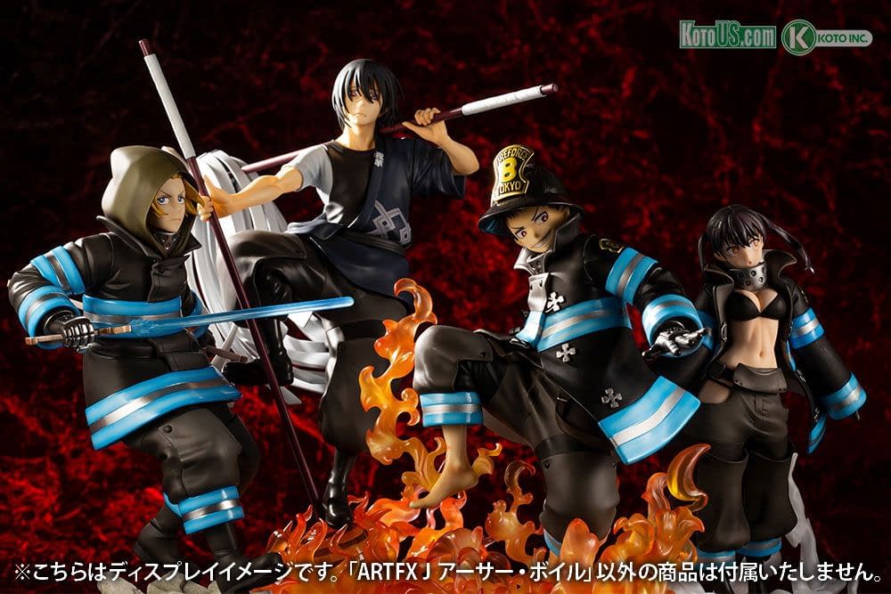 Fire Force Arthur Boyle Brings the Heat and Excalibur to Kotobukiya