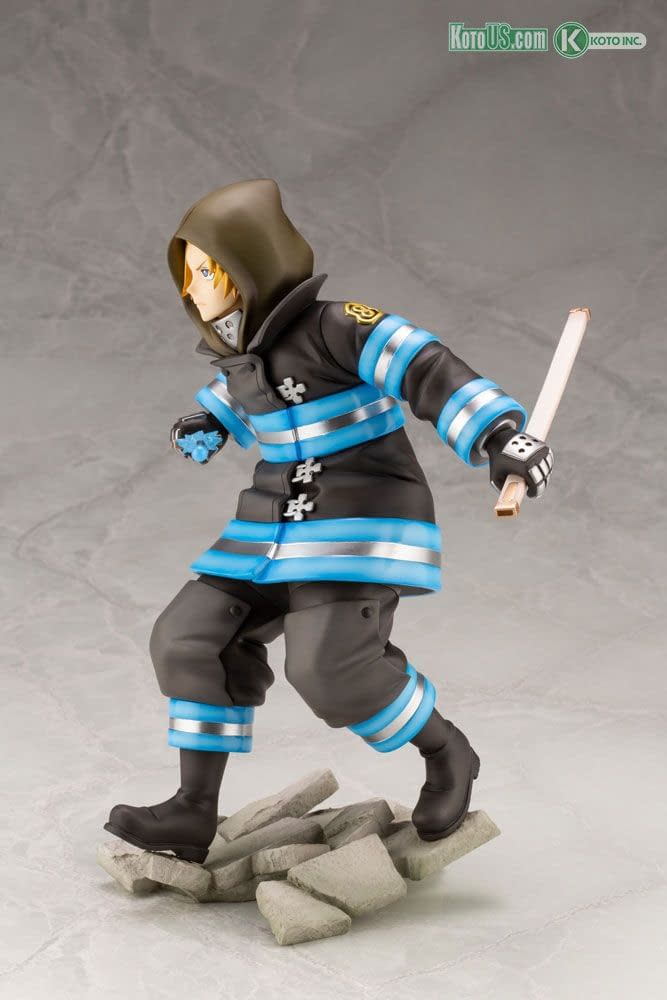 Fire Force Arthur Boyle Brings the Heat and Excalibur to Kotobukiya