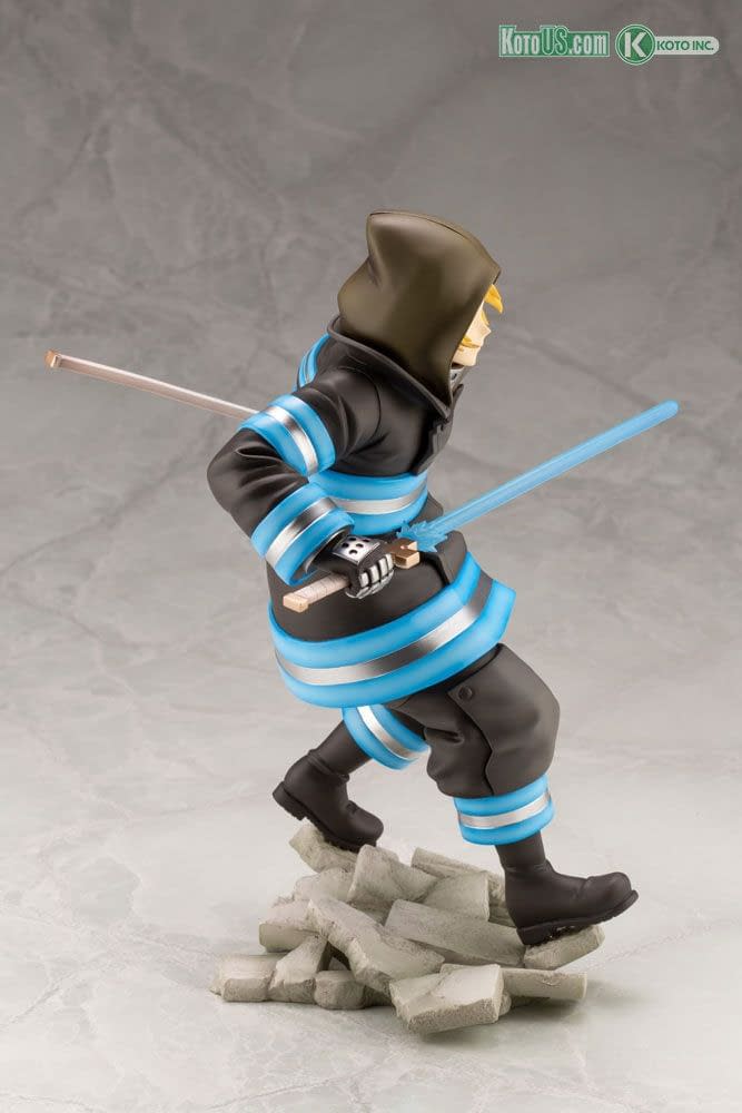 Fire Force Arthur Boyle Brings the Heat and Excalibur to Kotobukiya