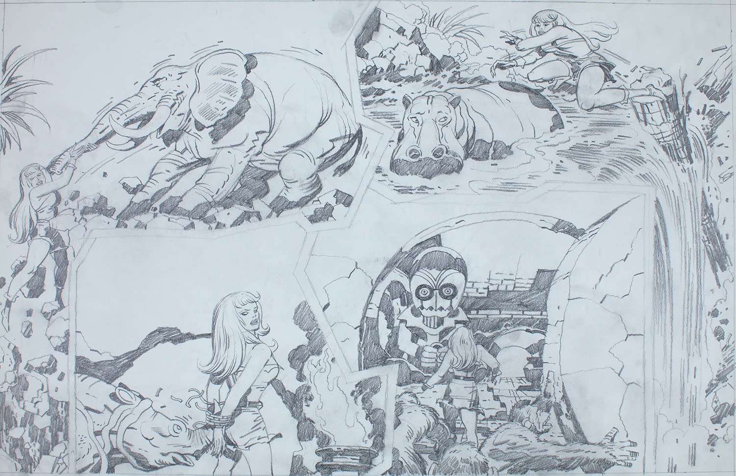 Ruby-Spears Jack Kirby Oversized Art Collection At Auction