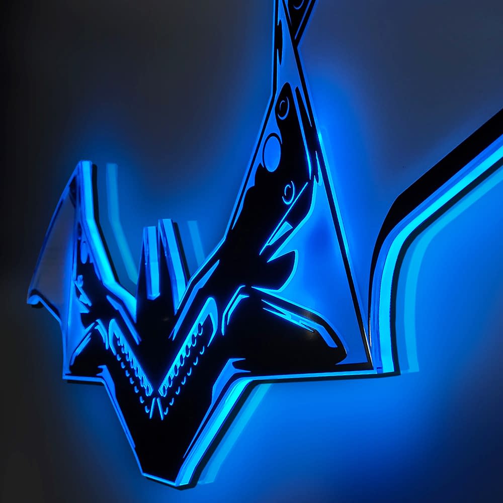 Light Up Your Batcave with The Batman Vengeance Batwing Wall Light