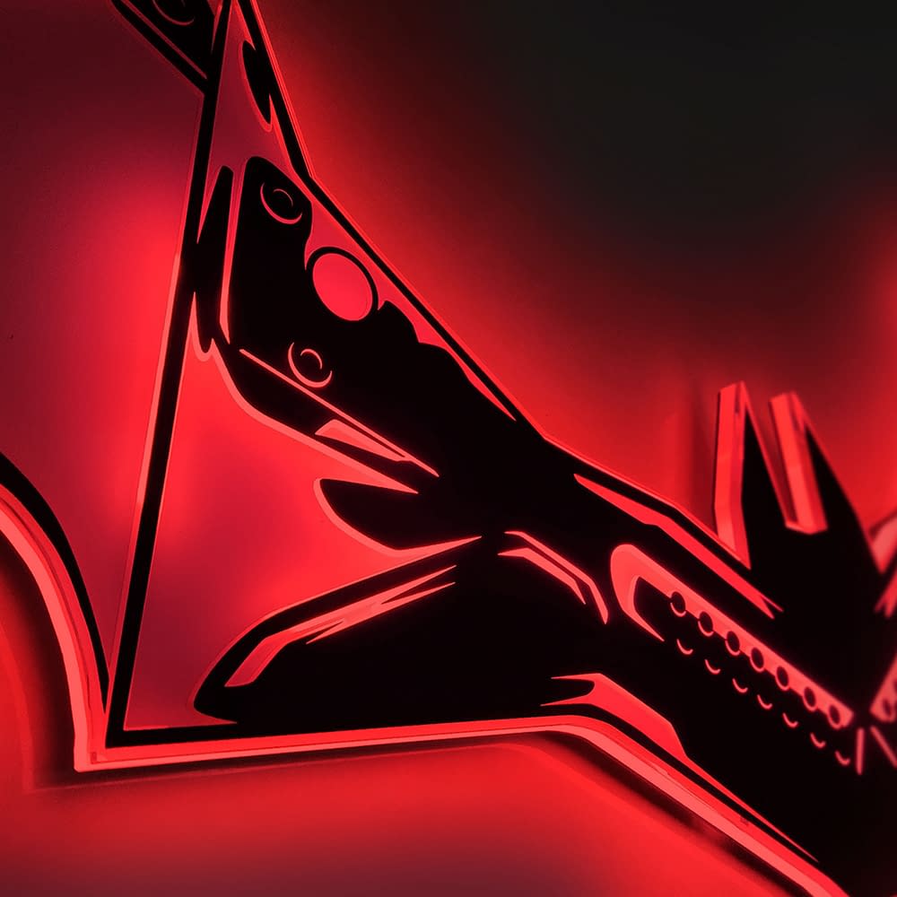 Light Up Your Batcave with The Batman Vengeance Batwing Wall Light