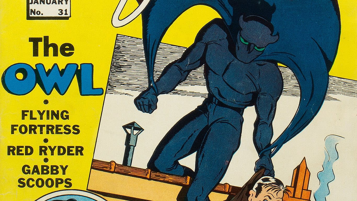 Dell's Answer to Batman, the Owl in Crackajack Funnies, Up for Auction
