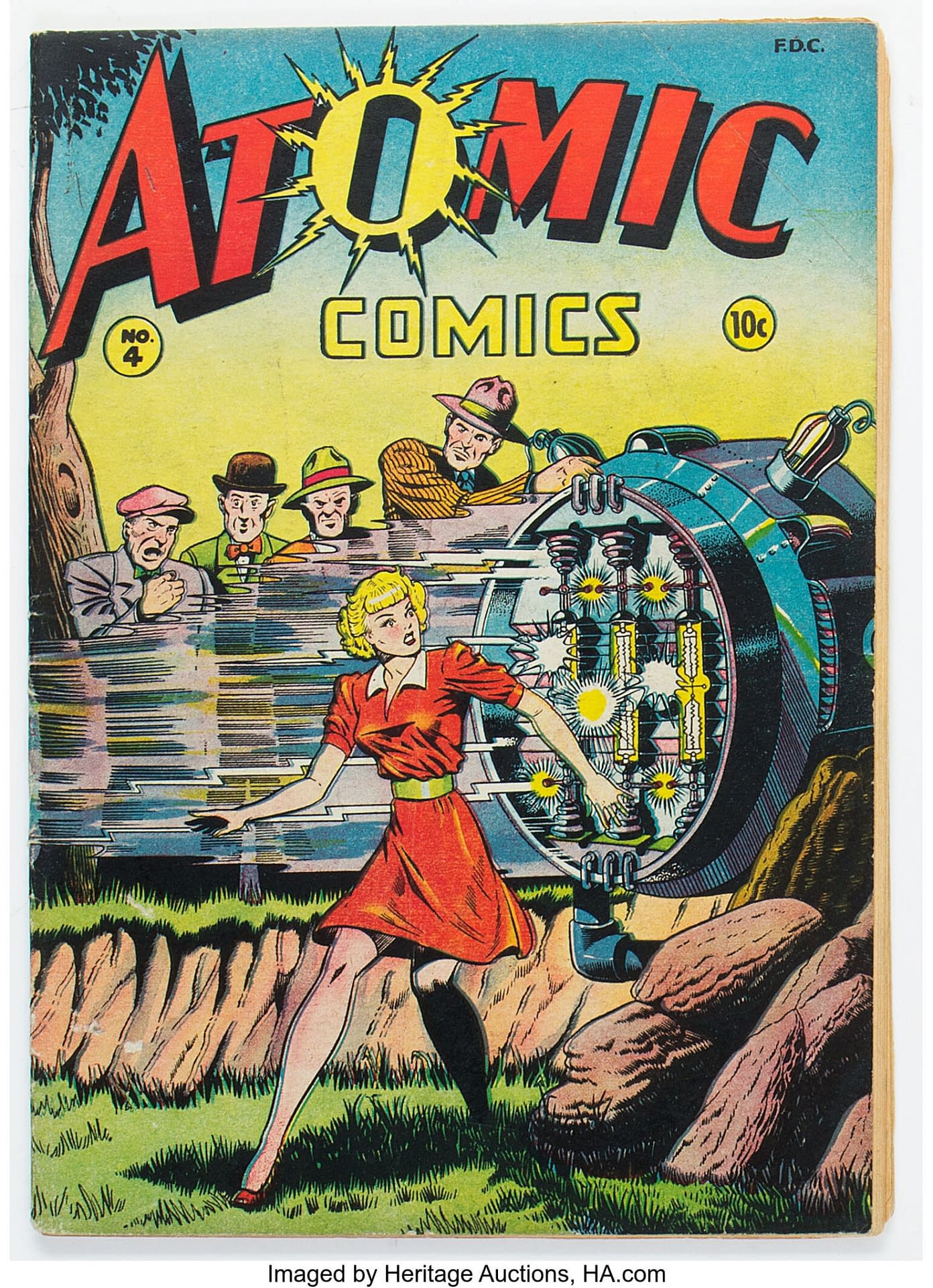 Matt Baker's Kid Kane and the Mystery of Atomic Comics #4, at Auction
