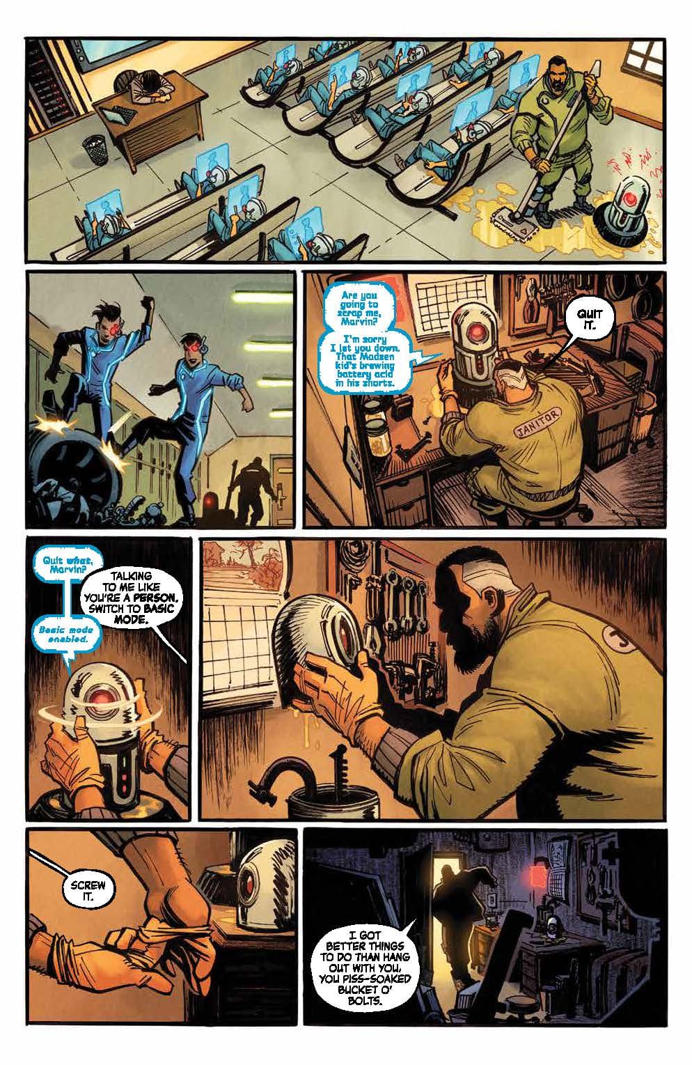 Mosely #1 Preview: Robots are People Too, Aren't They?