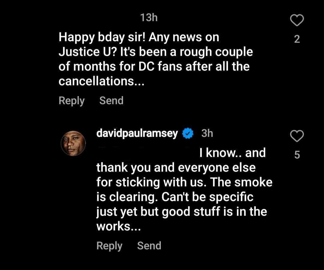 Justice U: Ramsey Offers Update; Teases Green Lantern "Long Story"
