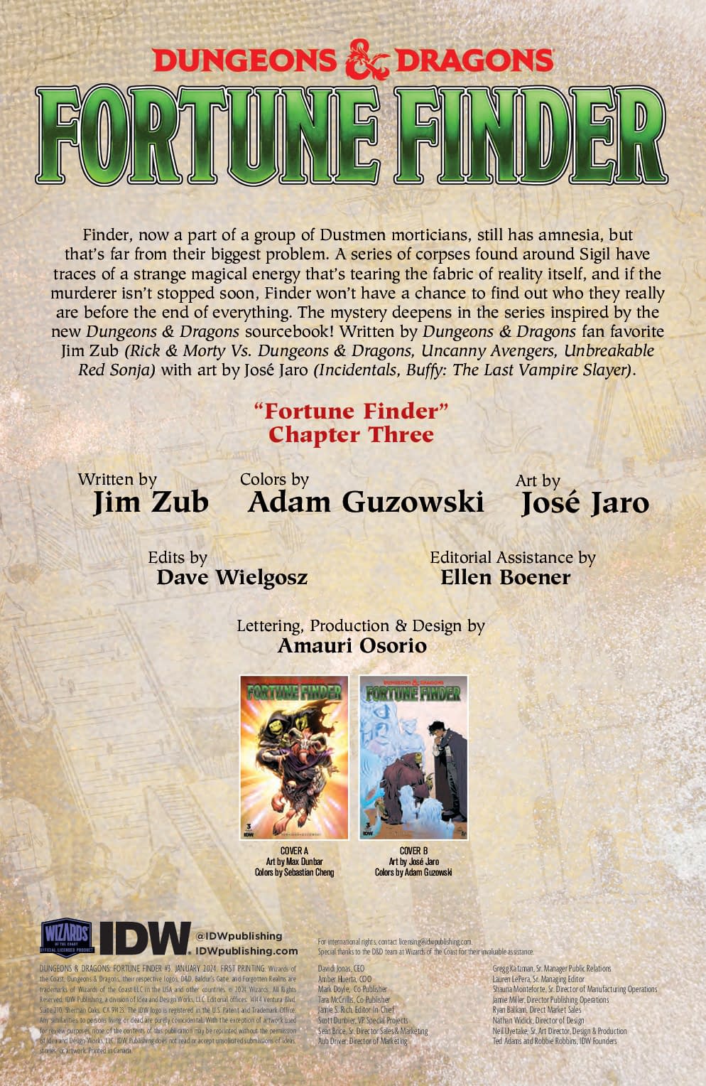 Dungeons and Dragons: Fortune Finder #3 Preview: Amnesia and Anarchy