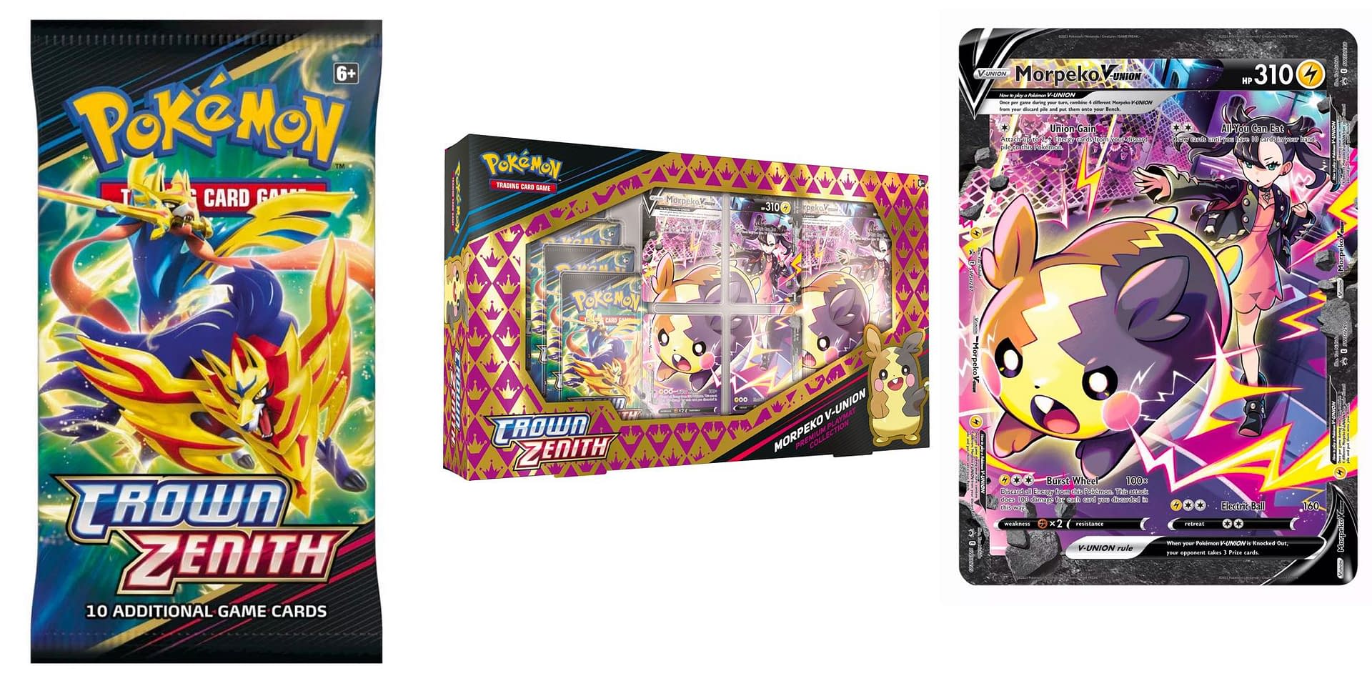 Pok mon TCG Crown Zenith s Morpeko V UNION Collection Revealed