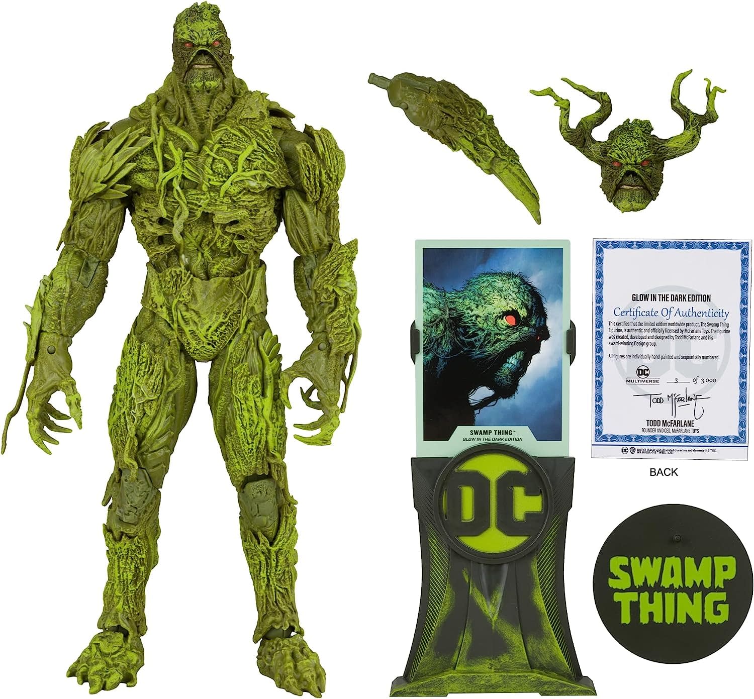 DC Comics Swamp Thing Glows In The Dark With New McFarlane Figure DC Comics Swamp Thing Glows In The Dark With New McFarlane Figure