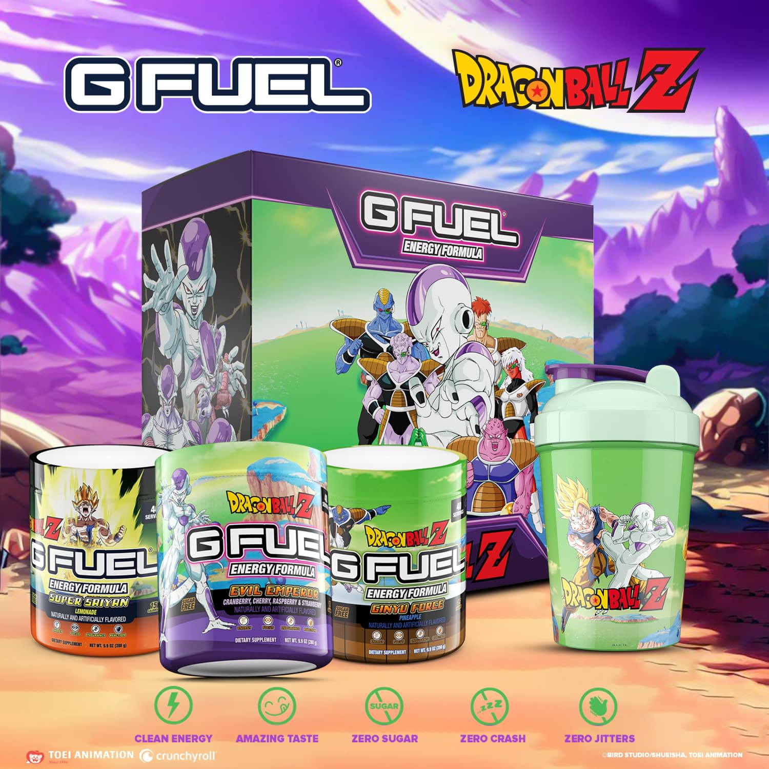 Dragon Ball Z, G FUEL Unleash Frieza Saga Energy Formula Collection