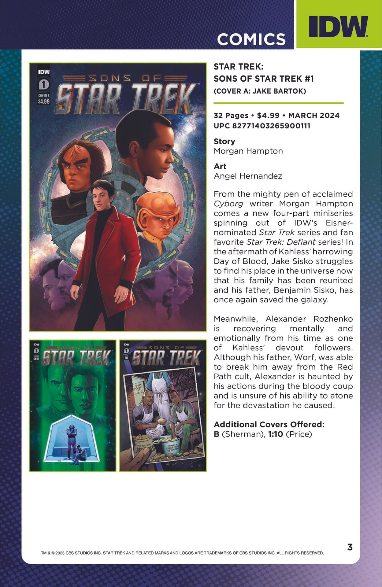 Bleeding Cool Presents IDW Publishing's March 2024 Full Solicitations