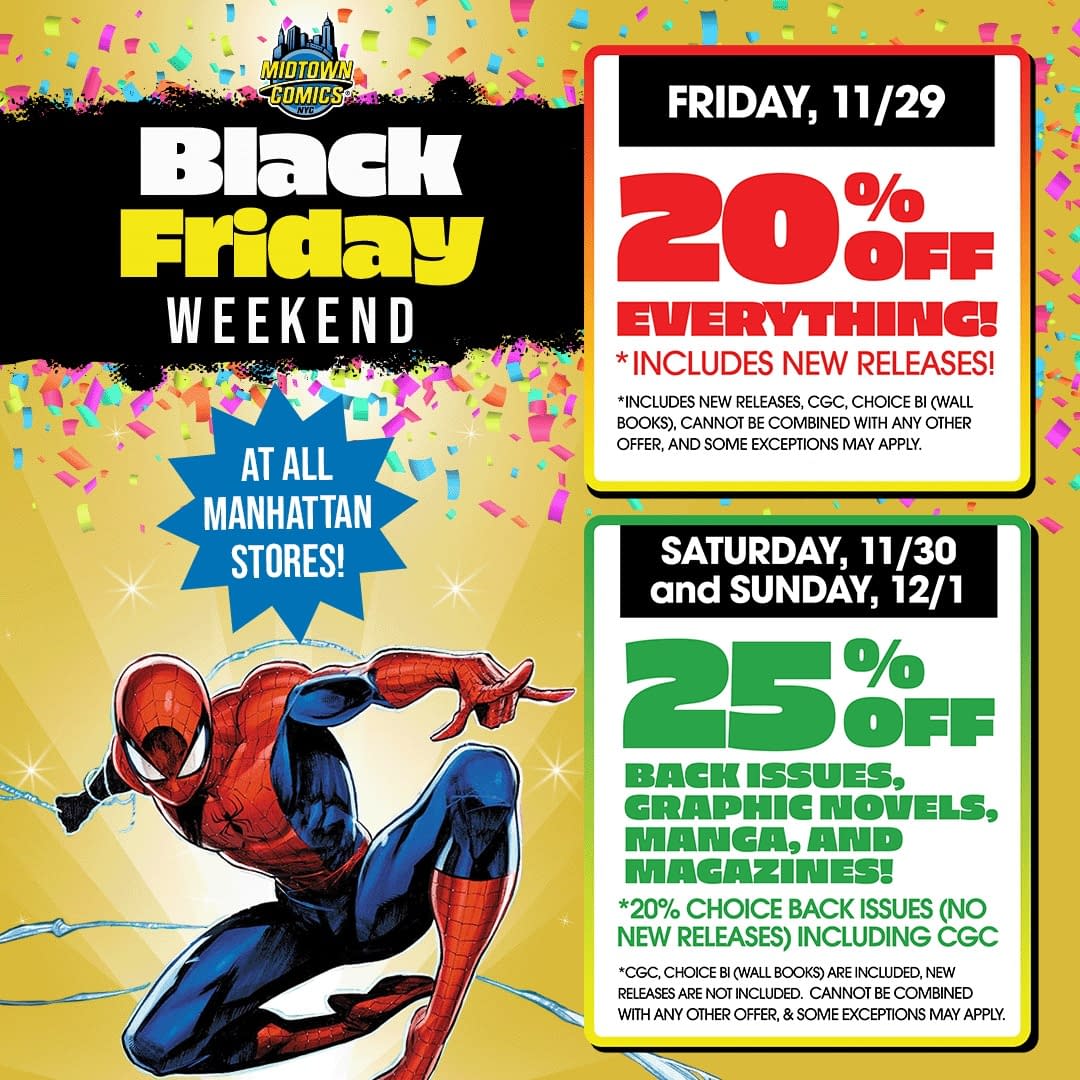 One Hundred Comic Book Stores Doing Black Friday Sales Today