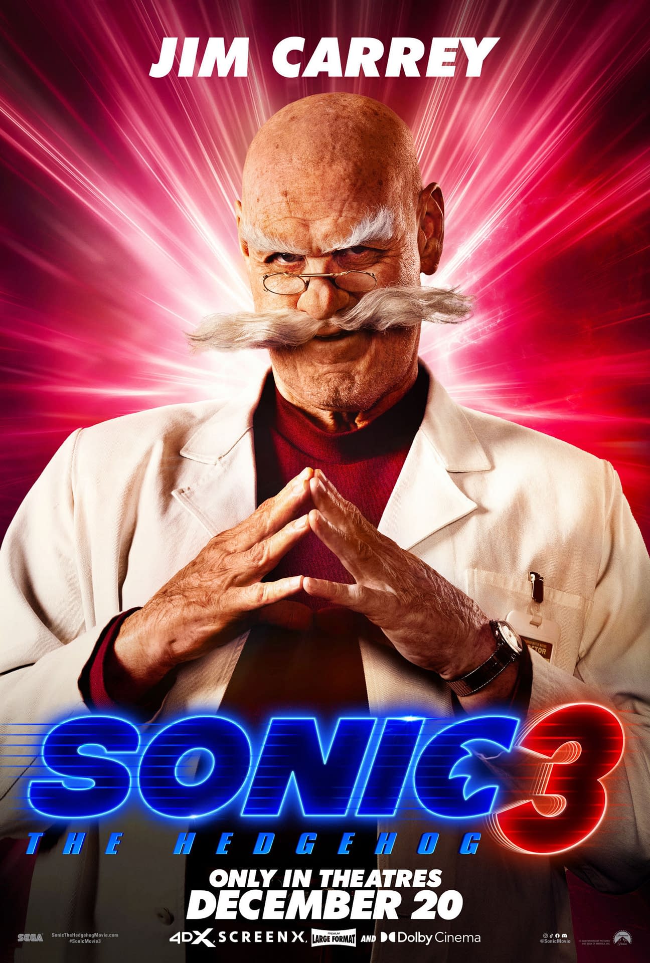 Sonic the Hedgehog 3: Jim Carrey On Shadow Plus 17 Character Posters