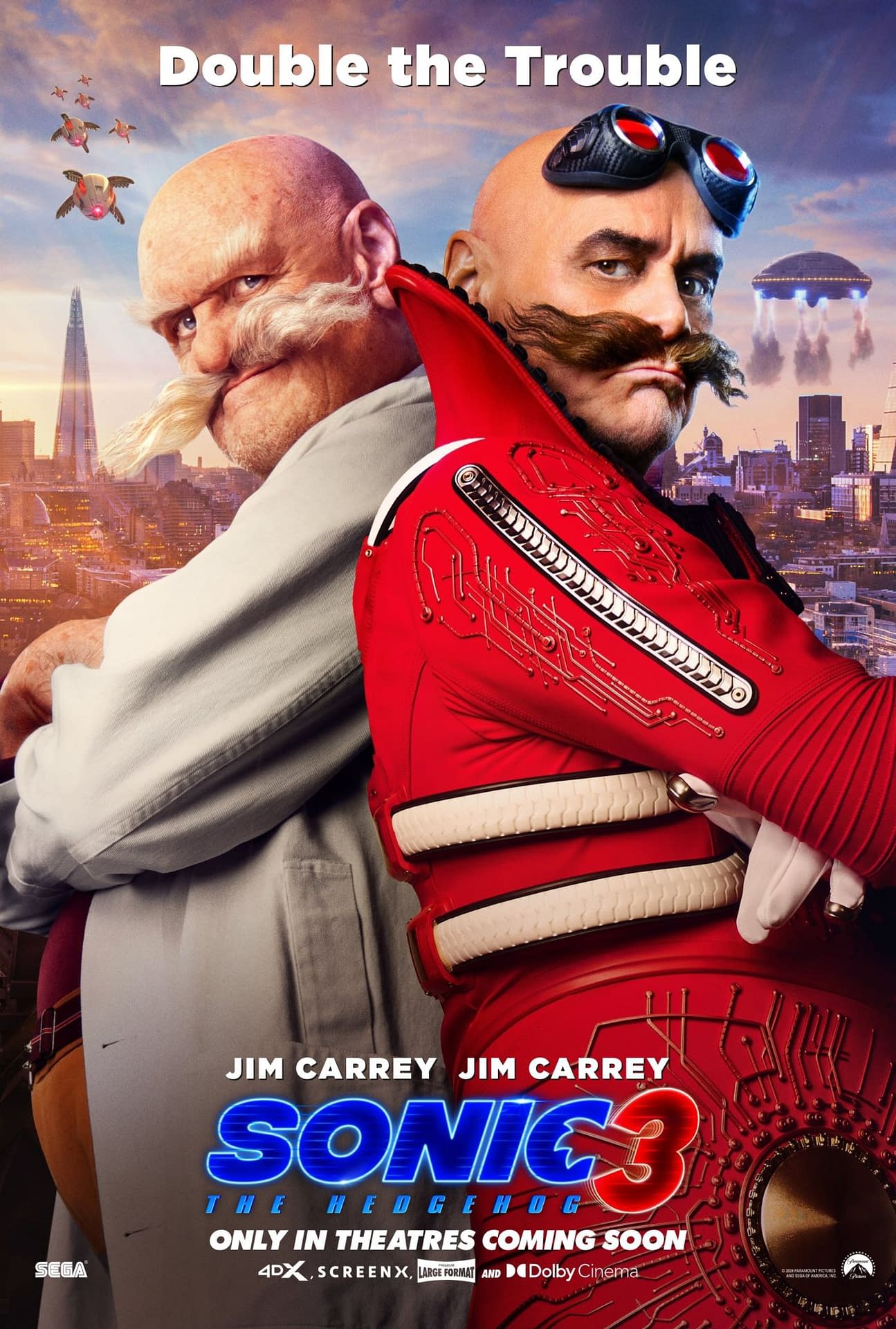 Sonic the Hedgehog 3: Jim Carrey On Shadow Plus 17 Character Posters