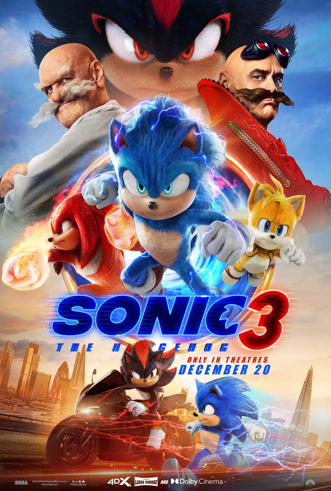 Sonic The Hedgehog 3 - New Poster, Tickets On Sale Next Week