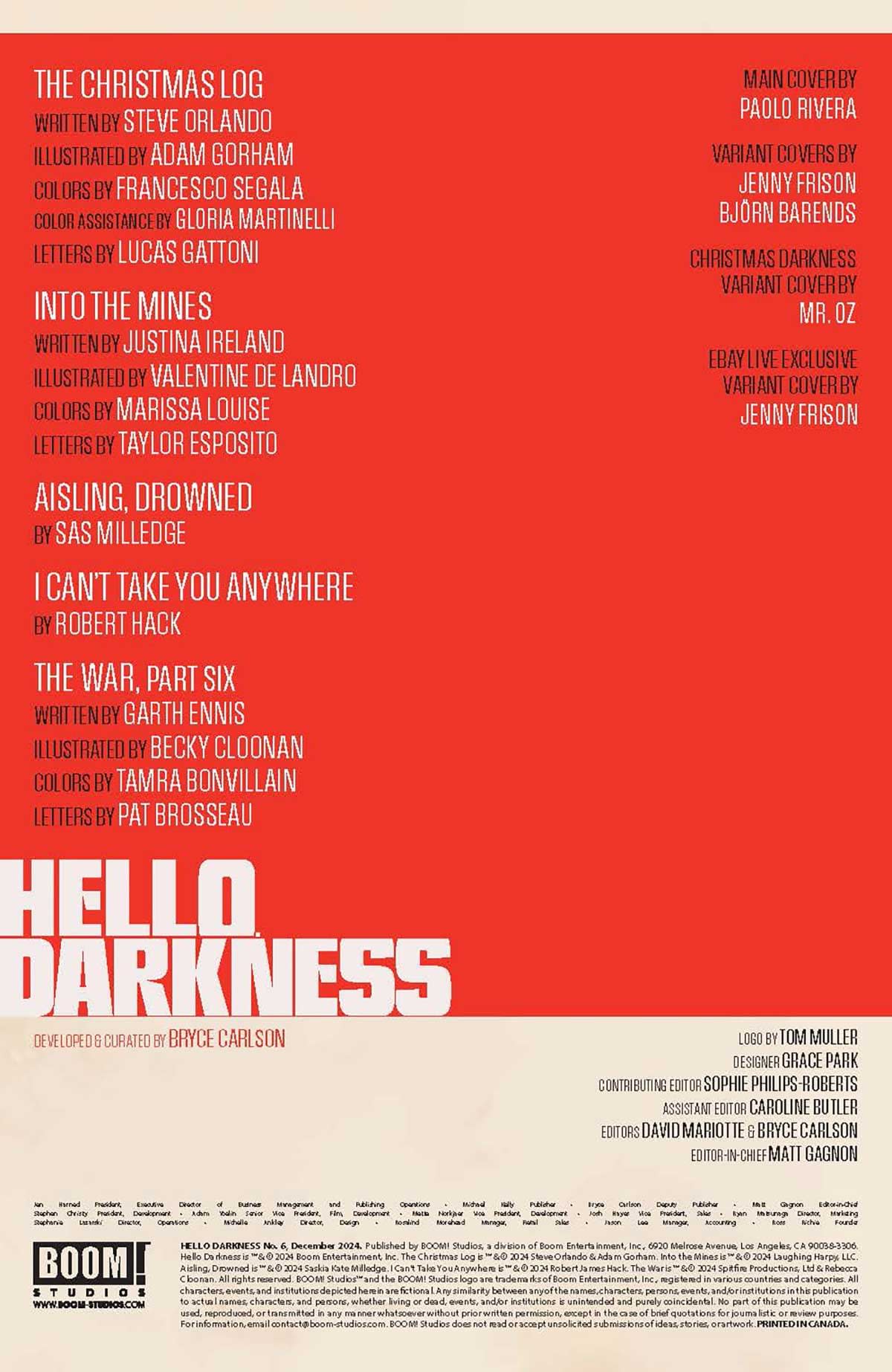 Hello Darkness #6 Preview: Yuletide Terror Unwrapped