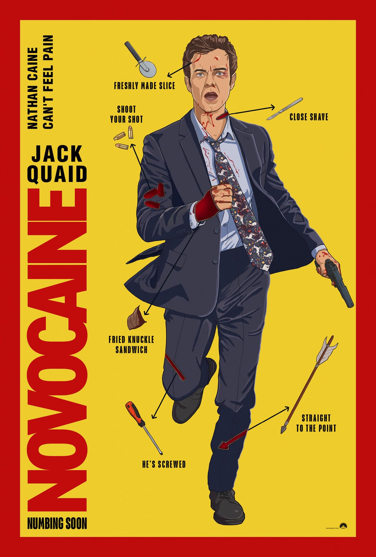 Novocaine Review: Physical Comedy Taken to an Action Movie Extreme