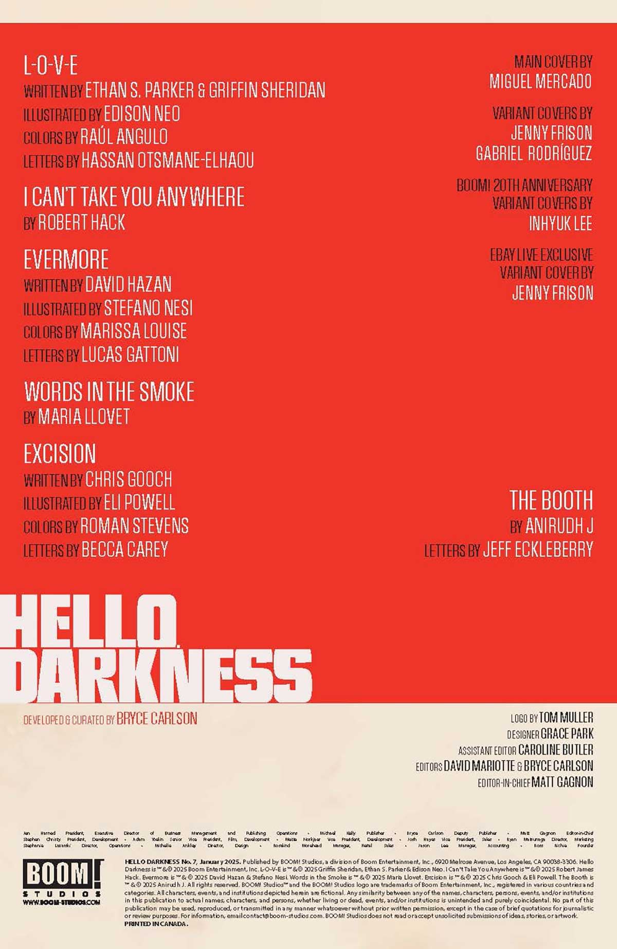 Hello Darkness #7 Preview: Flowers, Hearts, and Body Parts