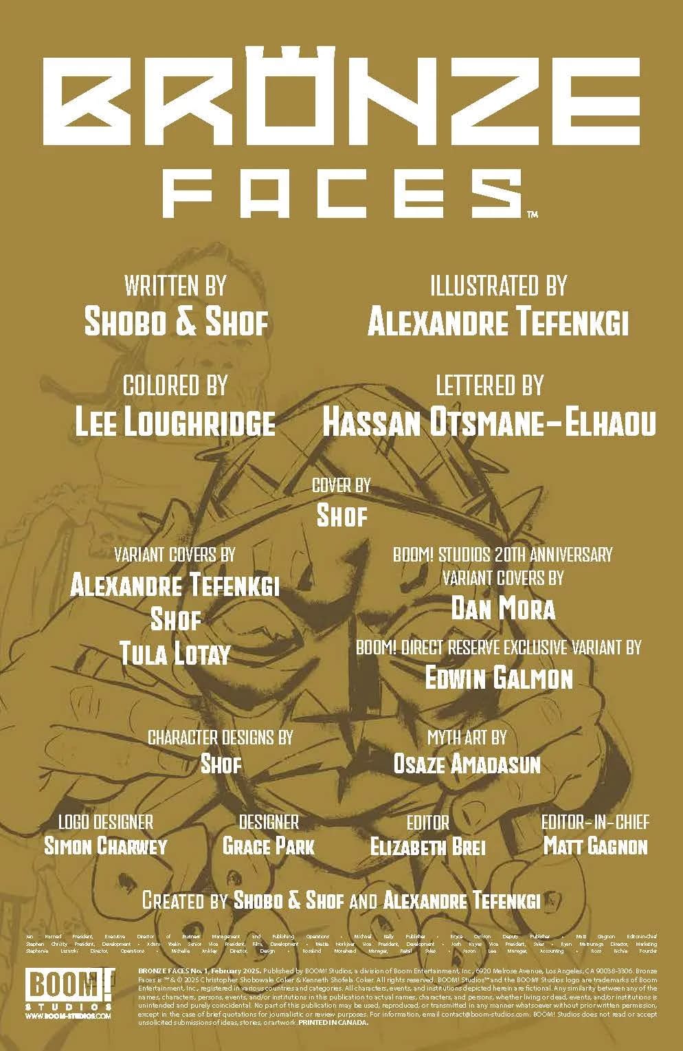 Bronze Faces #1 Preview: It Belongs in a Museum... or Does It?