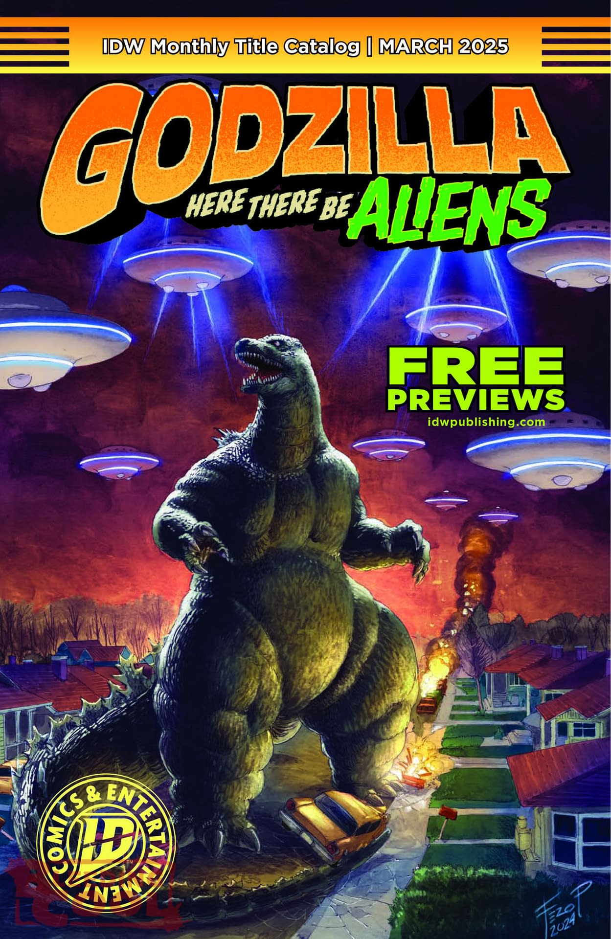 Godzilla: Here There Be Aliens in IDW's May 2025 Solicitations