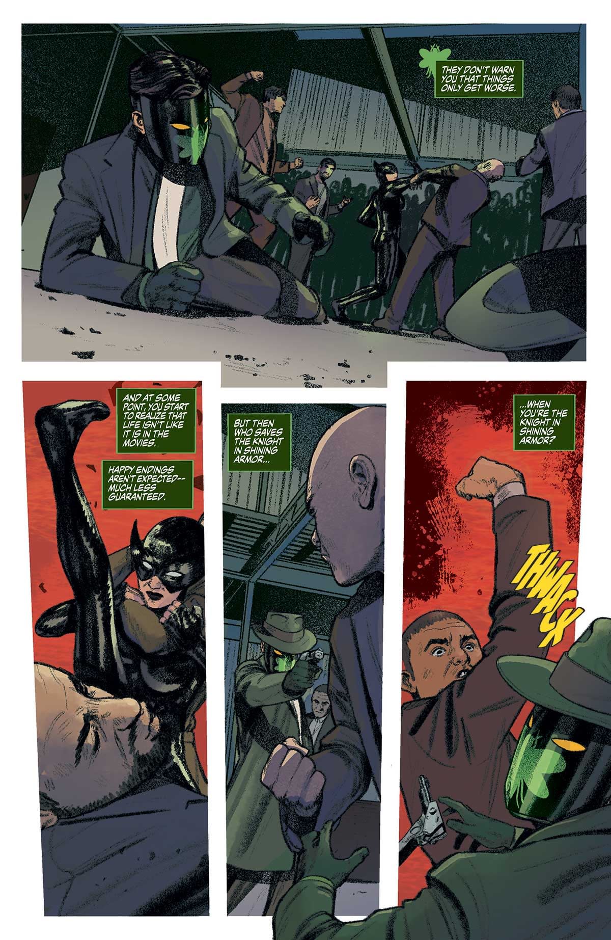 Green Hornet/Miss Fury #2 Preview: Mask Murders and Misty Pasts