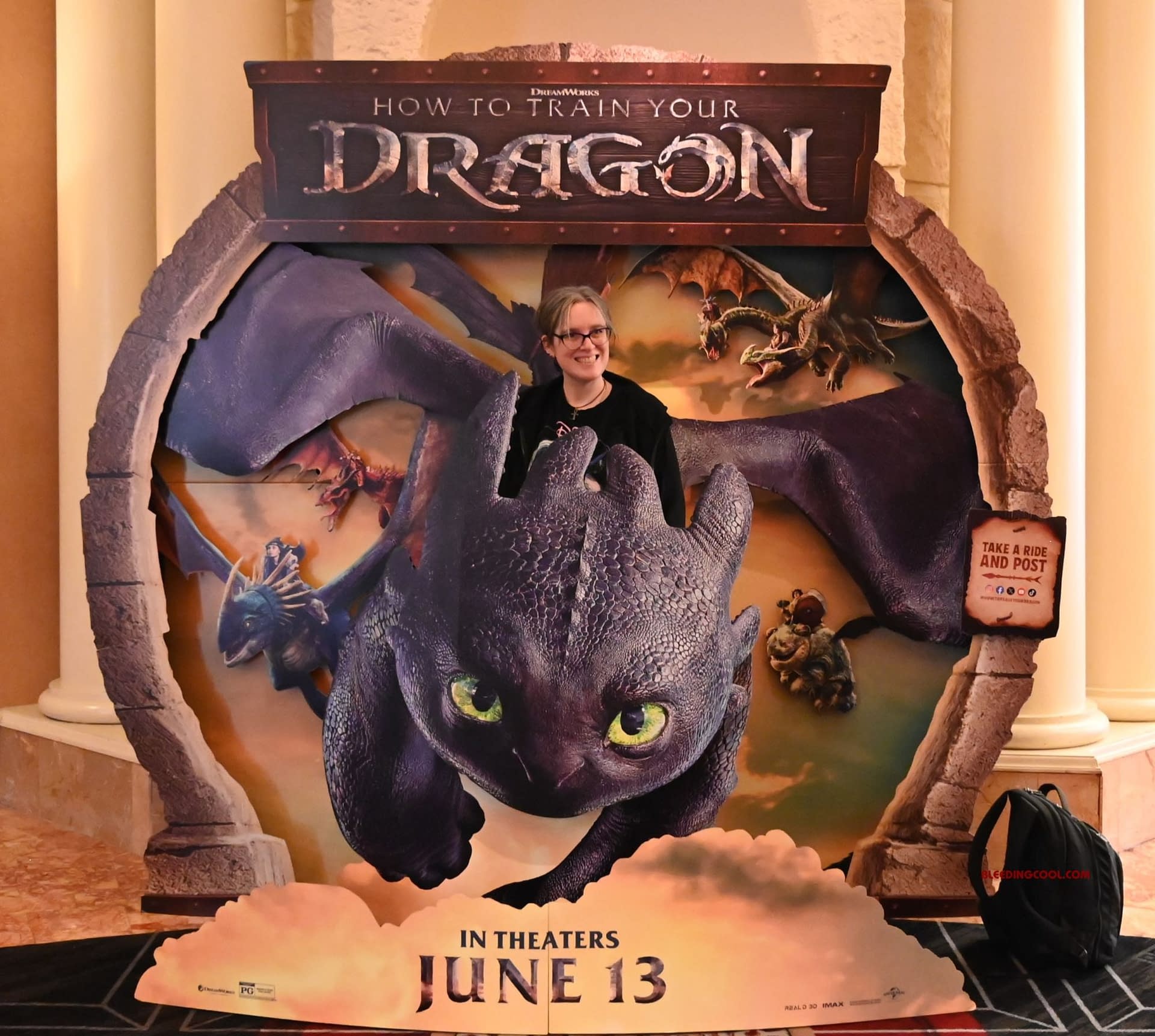 How to Train Your Dragon Standee Let's You Ride A Dragon