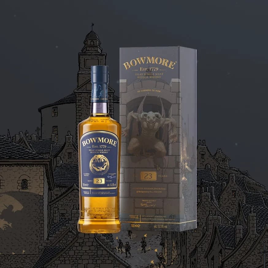 Frank Quitely's Artwork, Preserved in Bowmore Whisky