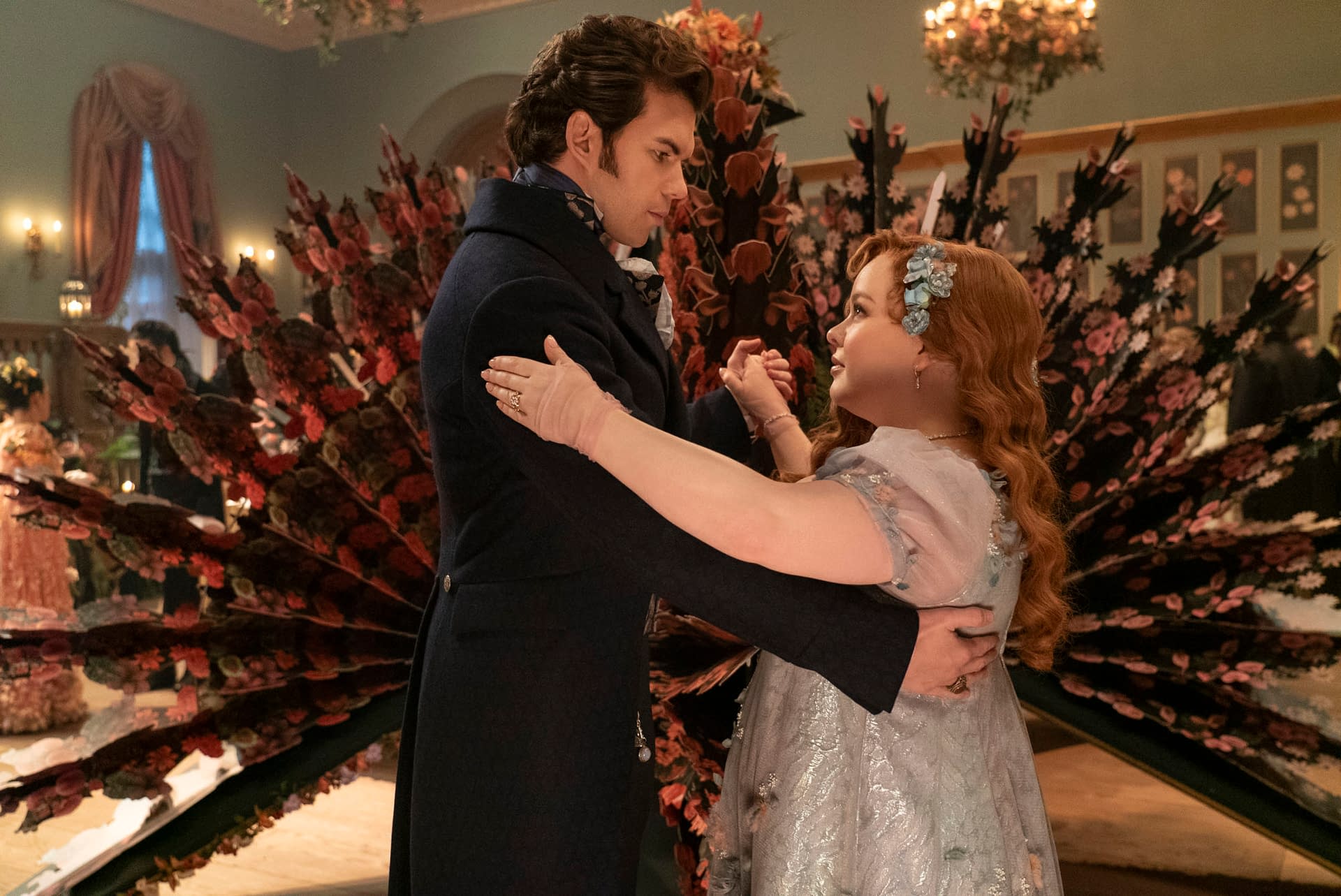 Bridgerton: Celebrate "Polin Day" with This Wedding Dance BTS Look