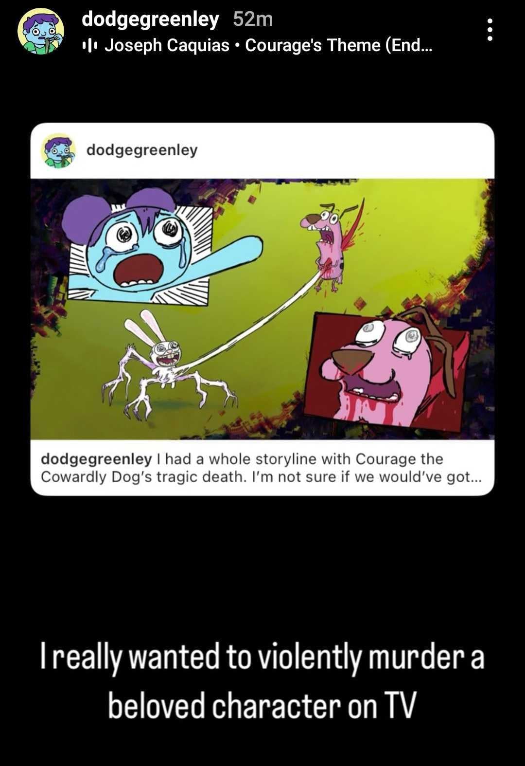 Pibby Creator Had Plans to "Violently Murder" Courage the Cowardly Dog