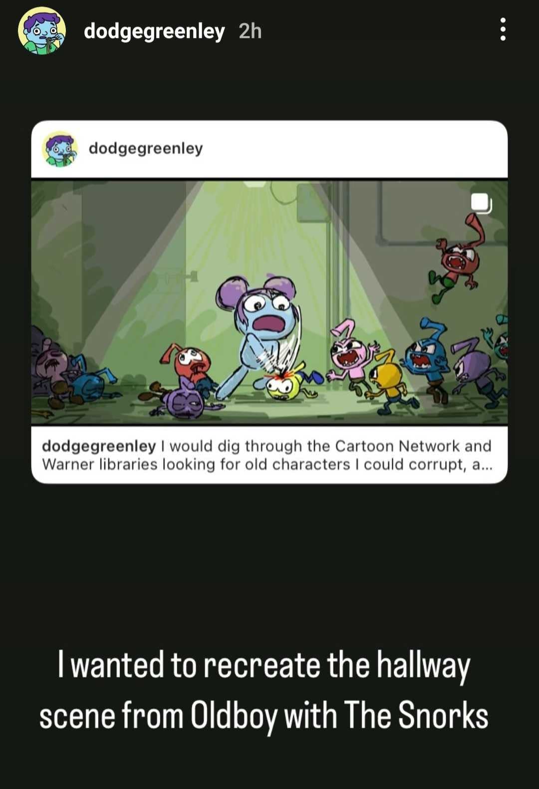 Pibby Creator Wanted to Introduce Snorks to "Oldboy" Hallway Scene