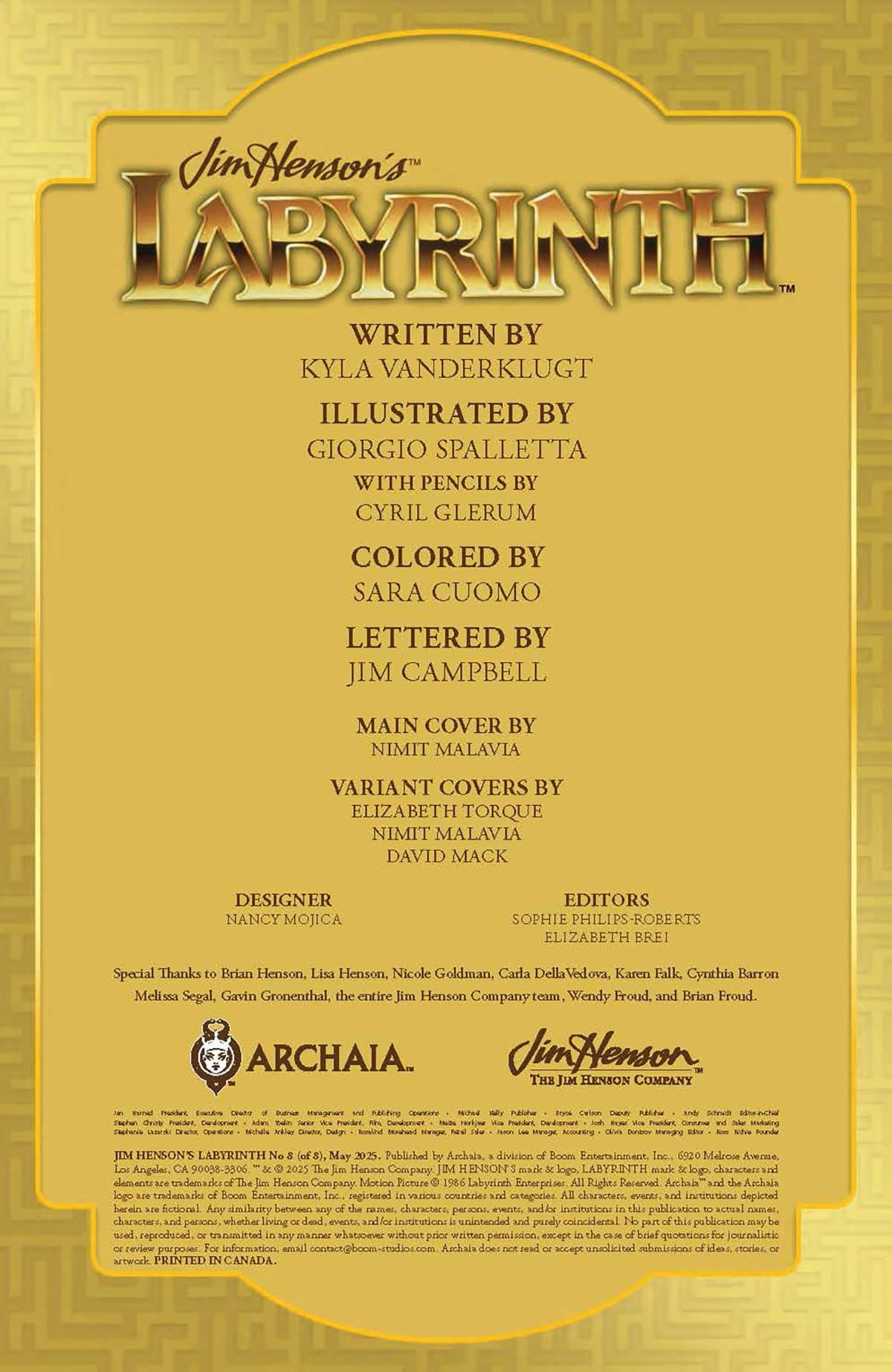 Jim Henson's Labyrinth #8 Preview: The Final Showdown