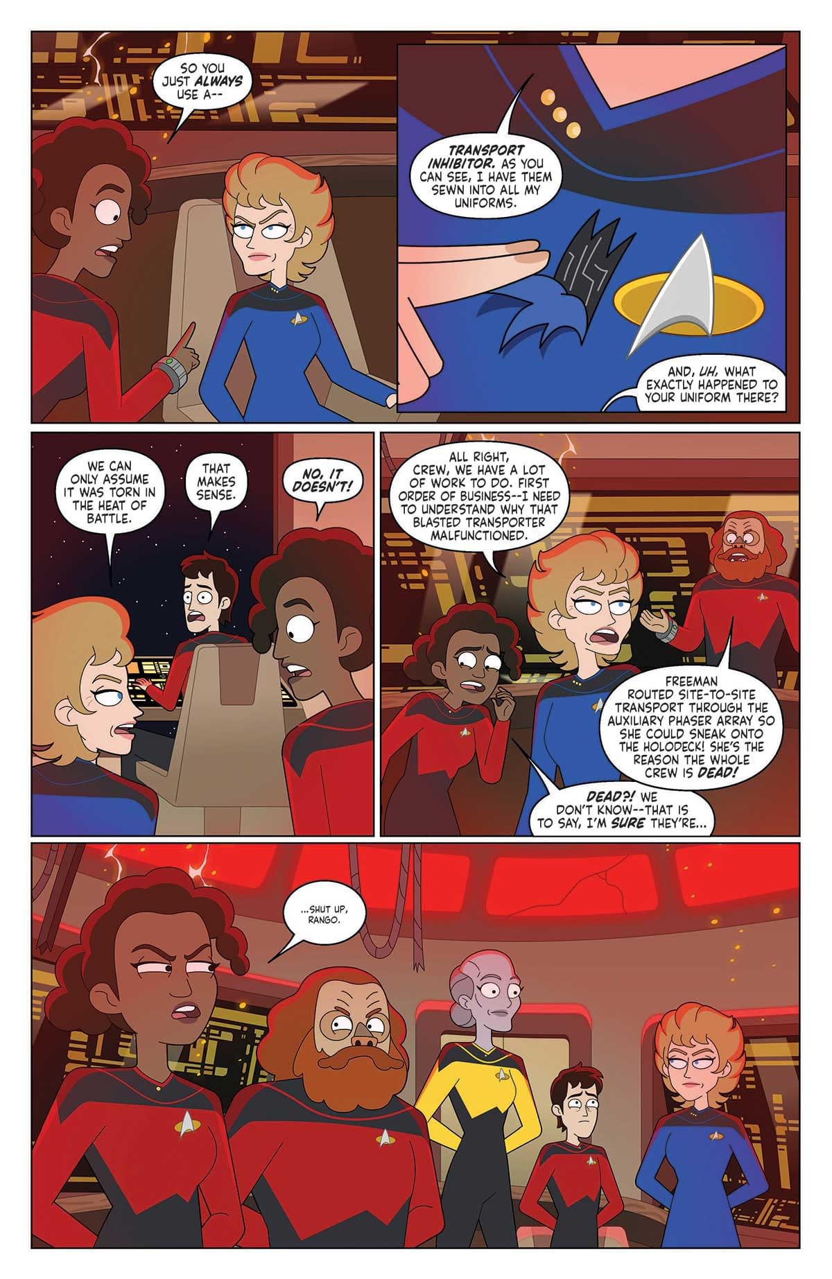 Star Trek: Lower Decks #8 Preview: Crashing Ships, Bonding Moms
