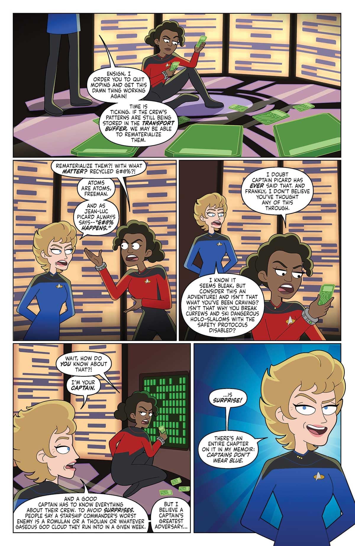 Star Trek: Lower Decks #8 Preview: Crashing Ships, Bonding Moms