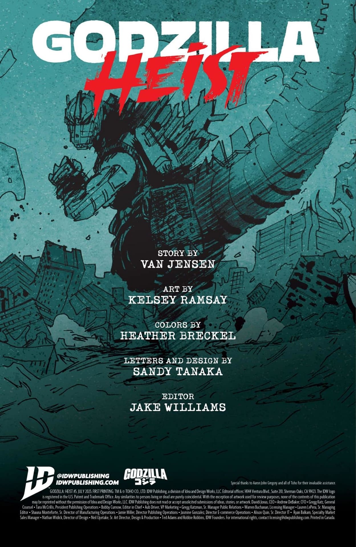 Godzilla: Heist #5 Preview: London's Monster Mosh Pit