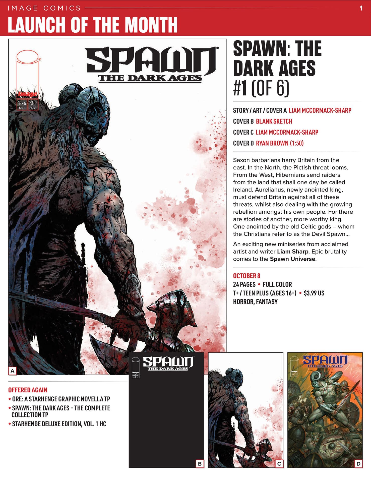 King Spawn #50 Kicks Off A Crossover, in Spawn October 2025 Solicits