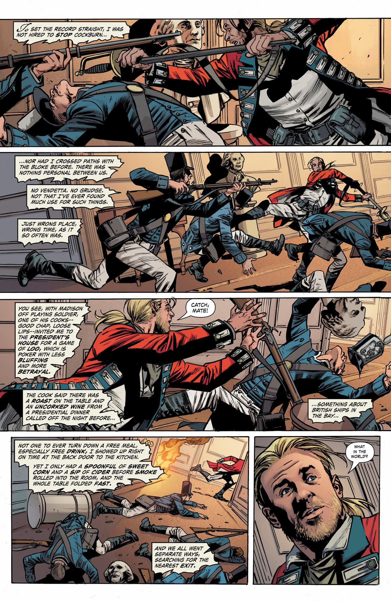 Redcoat #14 Preview: The White House Gets a Fiery Makeover