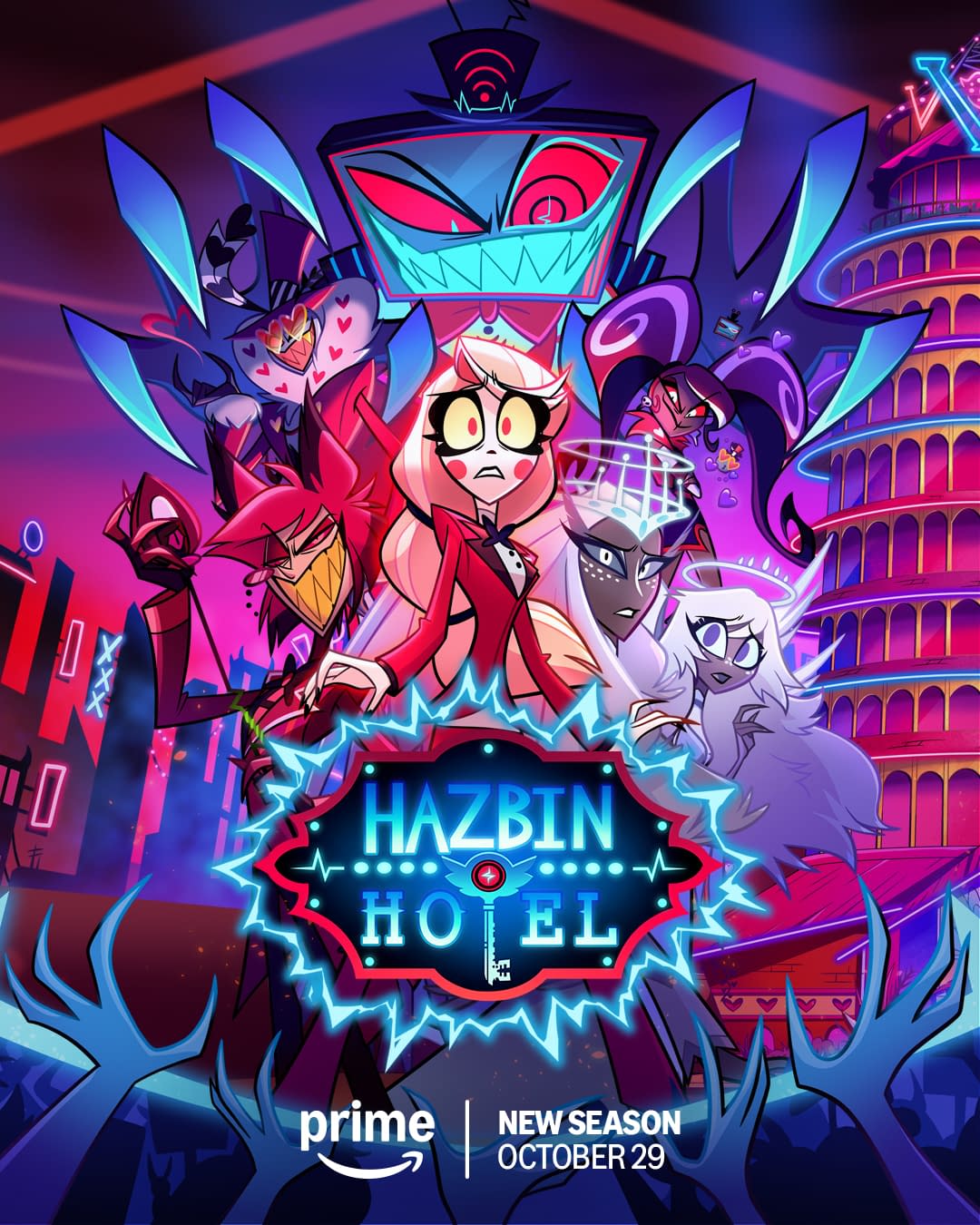 Hazbin Hotel Season 2 Prime Video Releases Official Key Art Poster