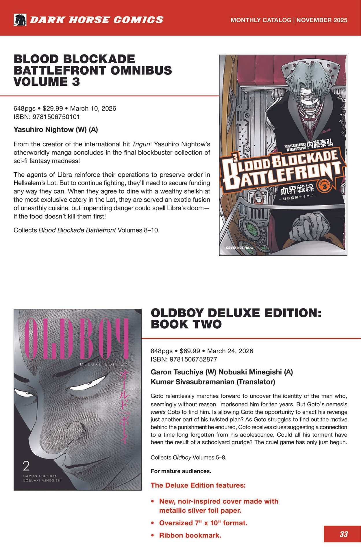 Dark Horse February 2026 Full Solicits With Hellboy's Brothers