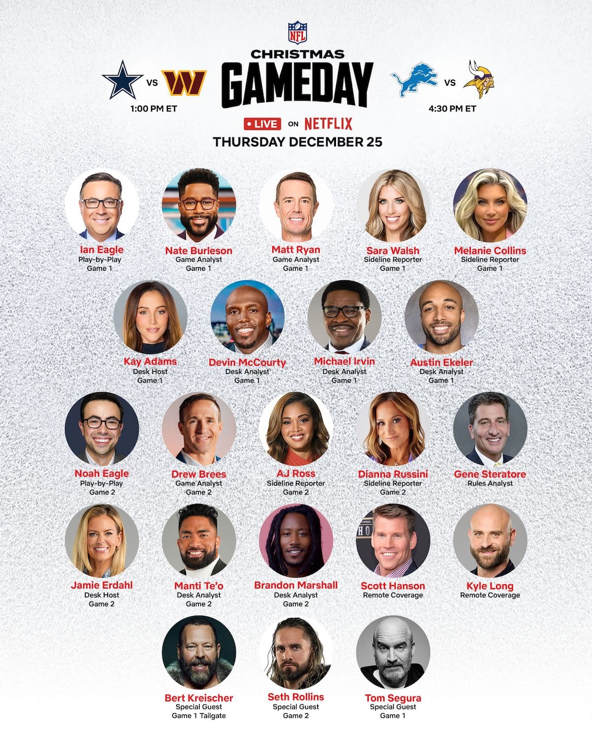 Kelly Clarkson Kicks Off Netflix's NFL Christmas Gameday Coverage