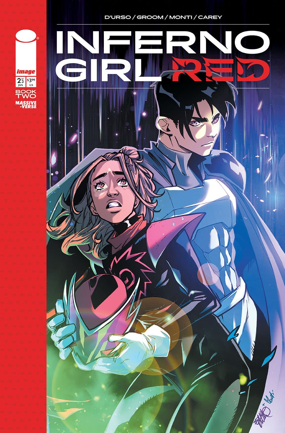 Inferno Girl: Red Book Two #2 Preview: Griffin's Back, Panic Ensues
