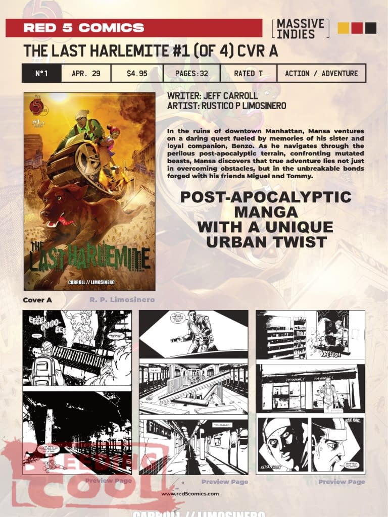 The Last Harlemite In Red 5 Comics' April 2026 Full Solicits