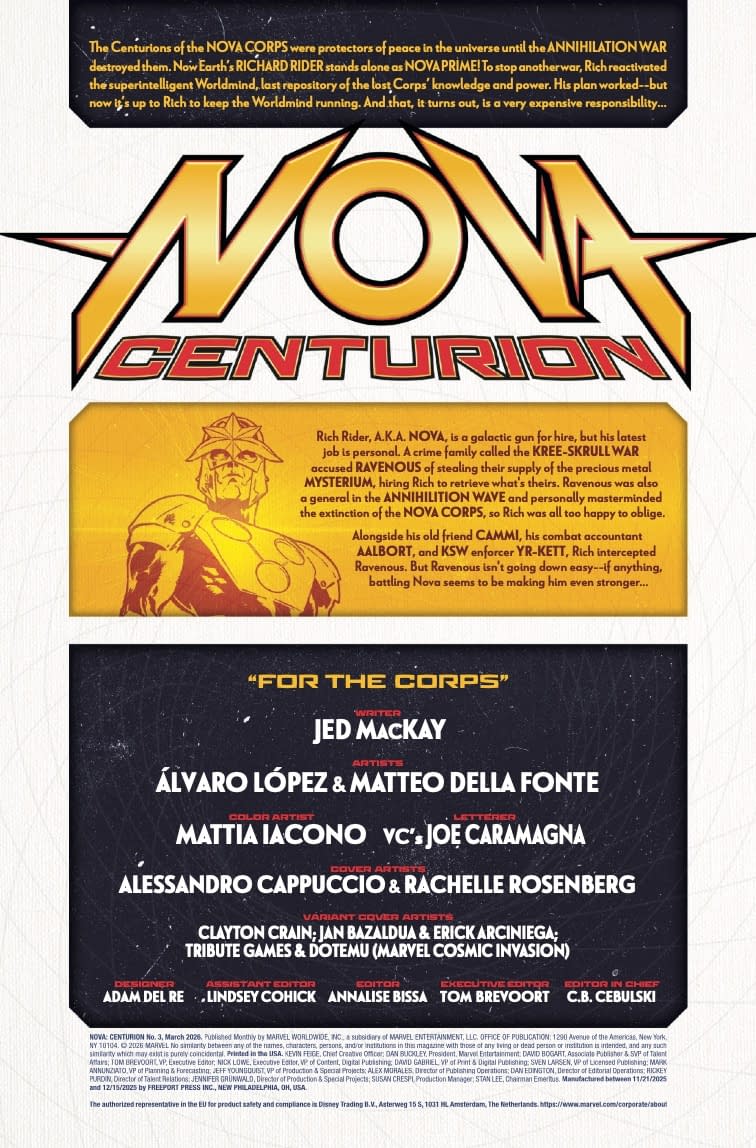 Nova: Centurion #3 Preview: Rich Rider's Cosmic Credit Crunch